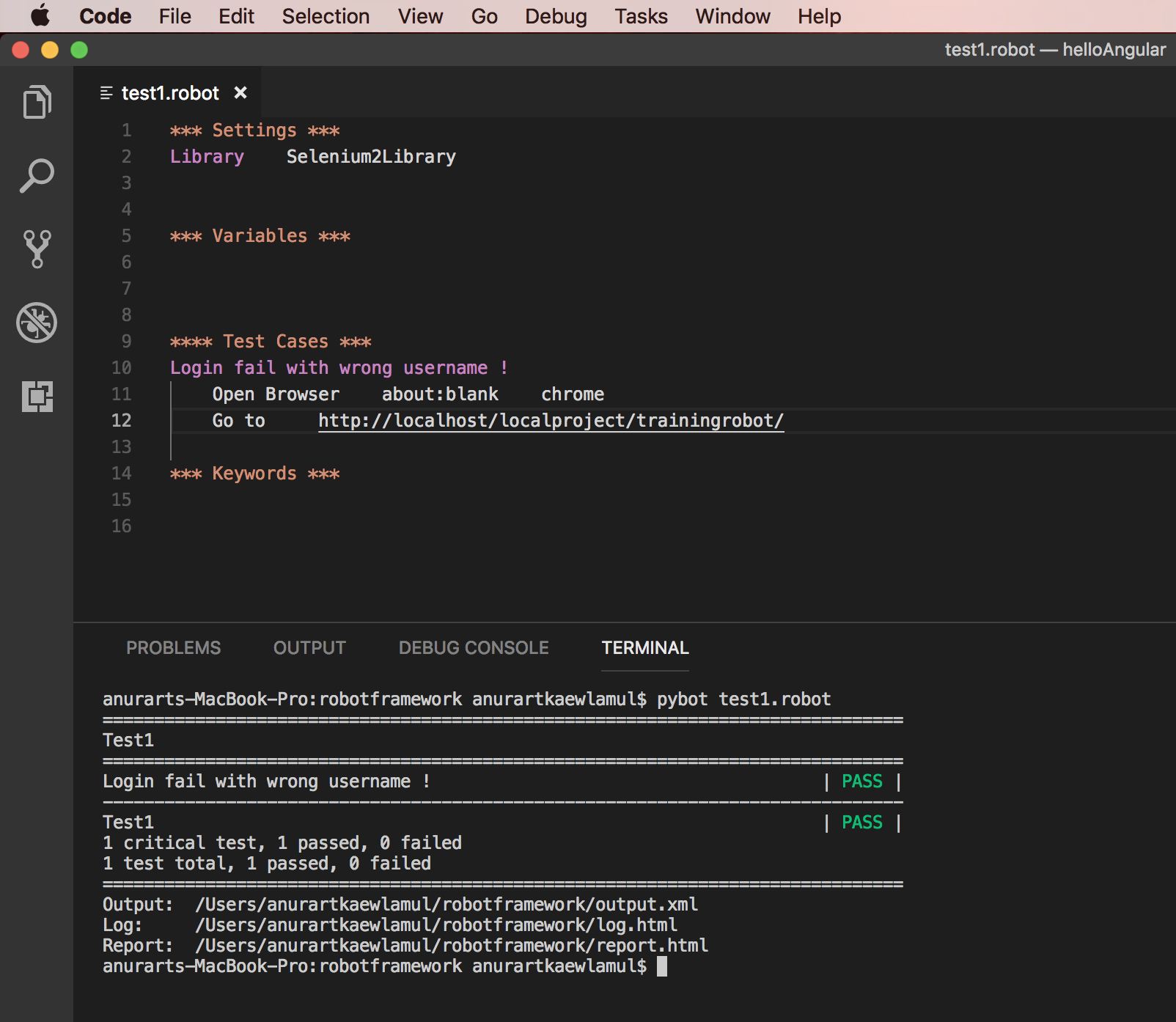 start robot framework check login step | by อนุราช แก้วละมุล | Medium