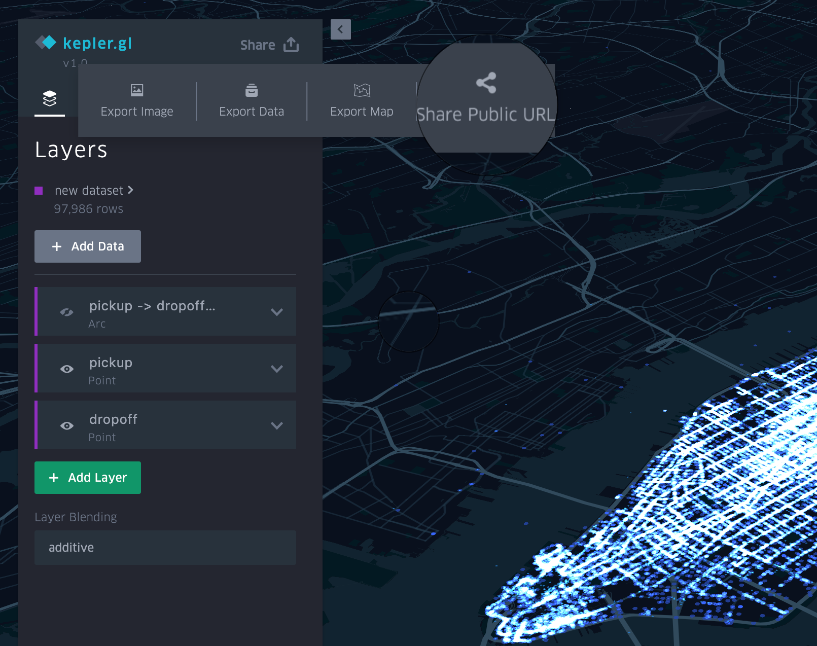 Kepler.gl + Dropbox = Map Save & Share | by Giuseppe Macrì | vis.gl | Medium
