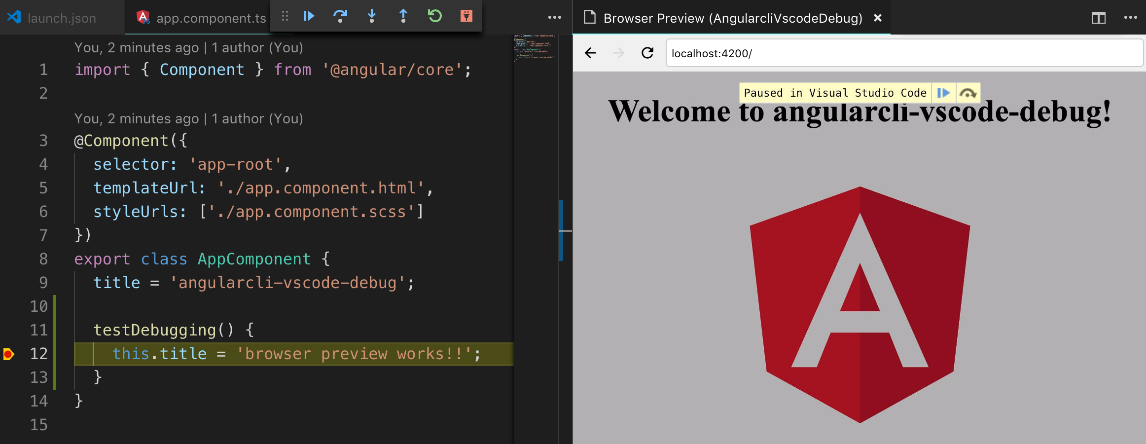 Debugging Angular CLI Apps inside VSCode with Browser Preview | by Mark ...