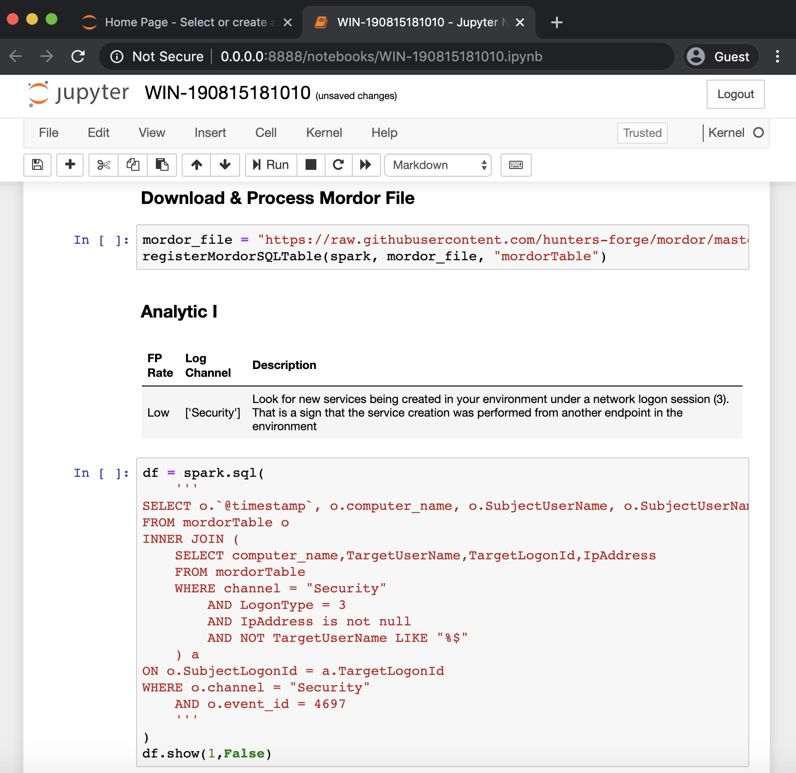 Writing an Interactive Book 📖 over the Threat Hunter Playbook 🏹 with ...
