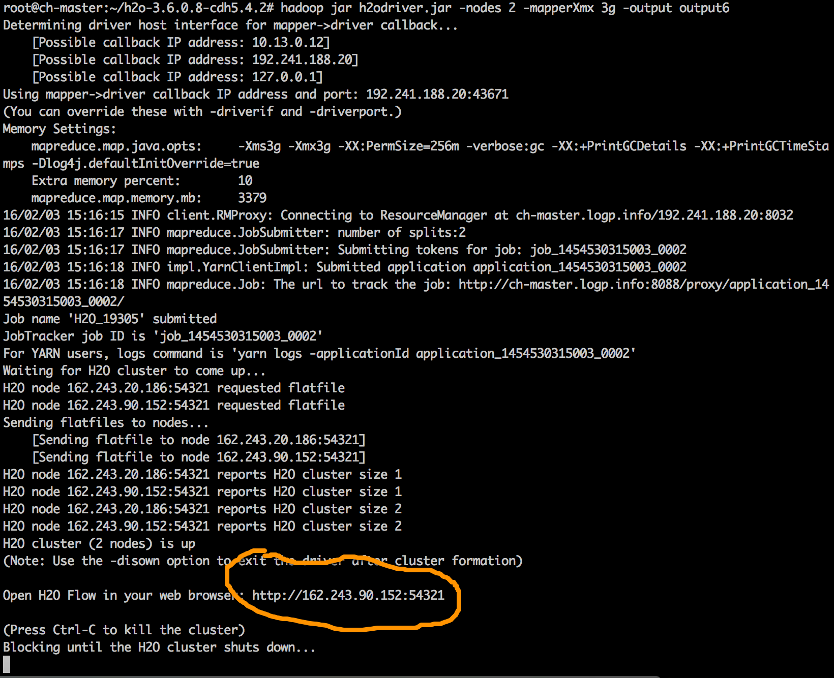 Running H2O.ai Machine Learning Platform on a Hadoop/Yarn Cluster