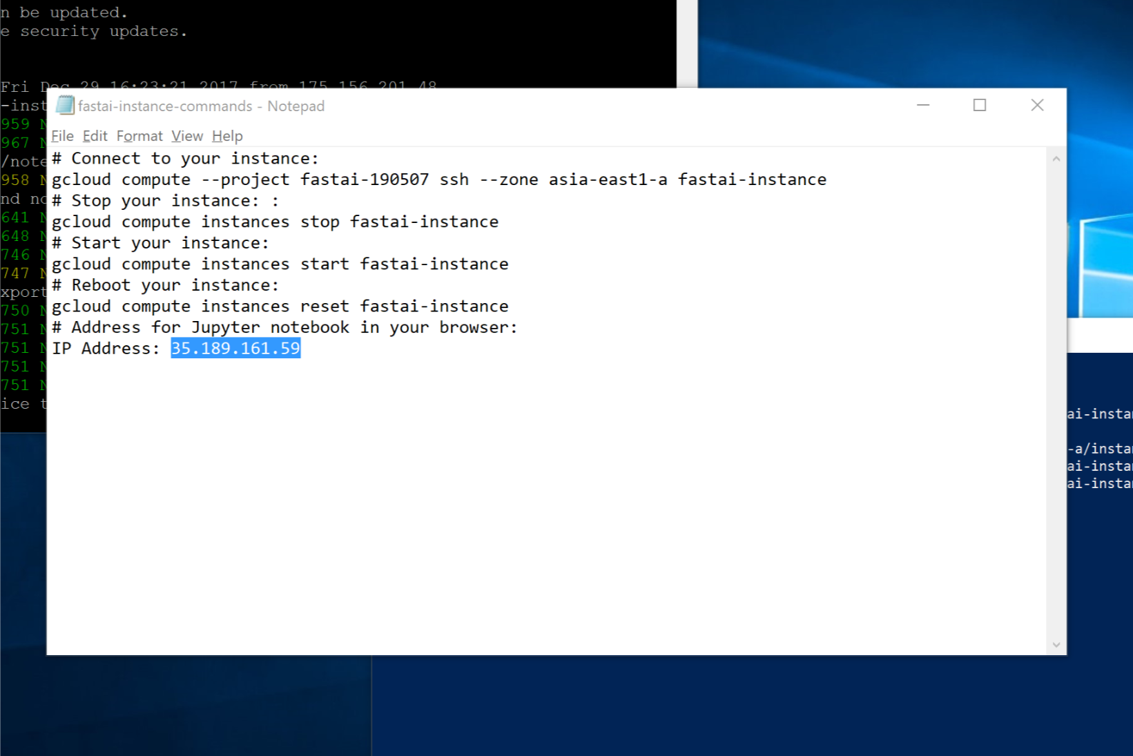 The Windows guide to setting up a Google Cloud instance for the fast.ai course | by How Khang ...
