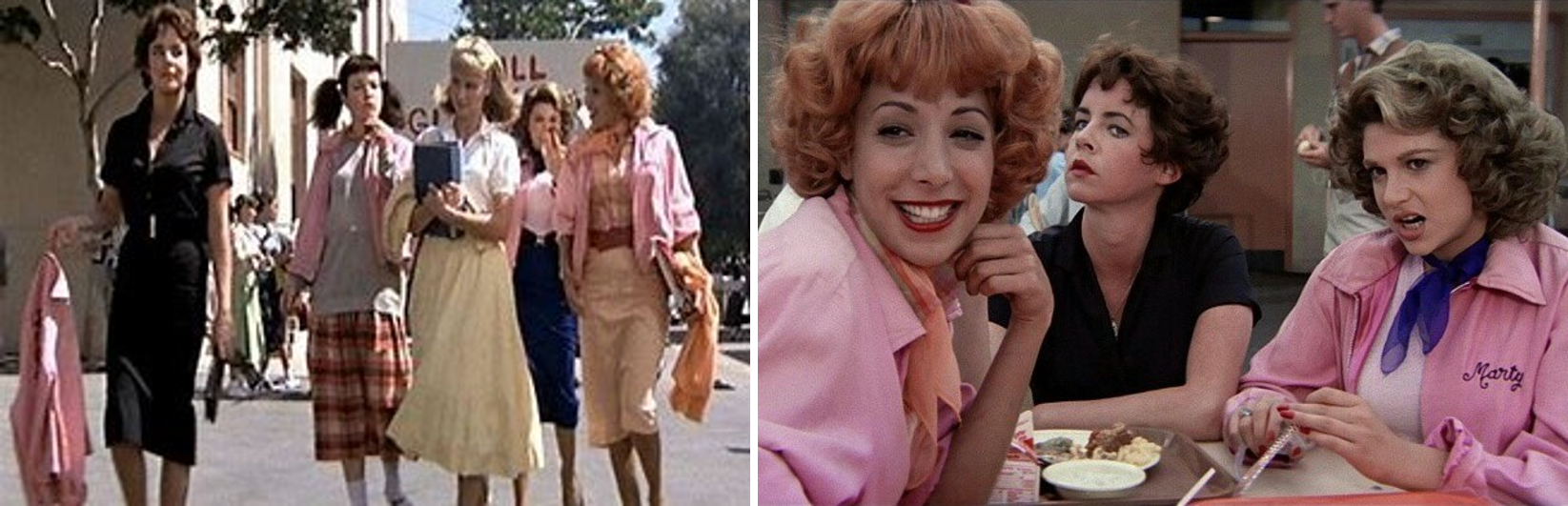 Grease (1978) : Costume Review. From tea-length dresses to high-waisted ...