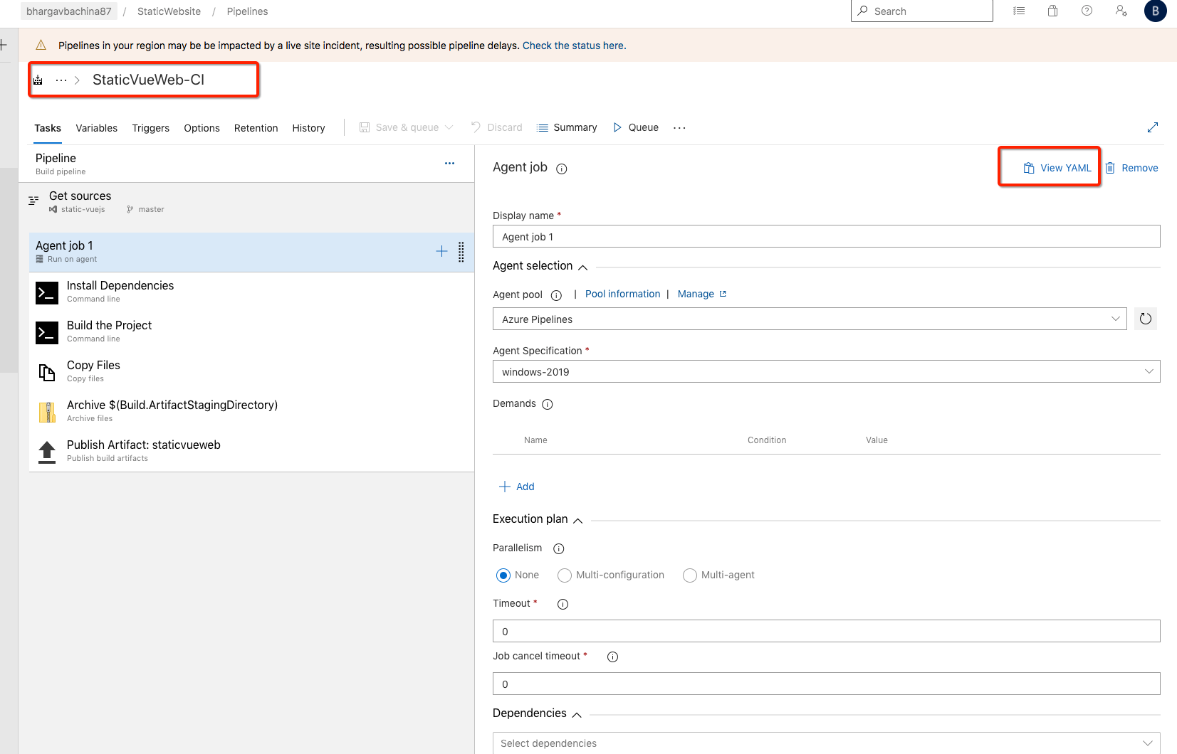 How To Build Cicd For Static Vuejs App Using Azure Devops By Bhargav Bachina Bachina Labs