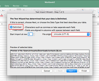 How to Import CSV files into MS Excel – Linked Helper