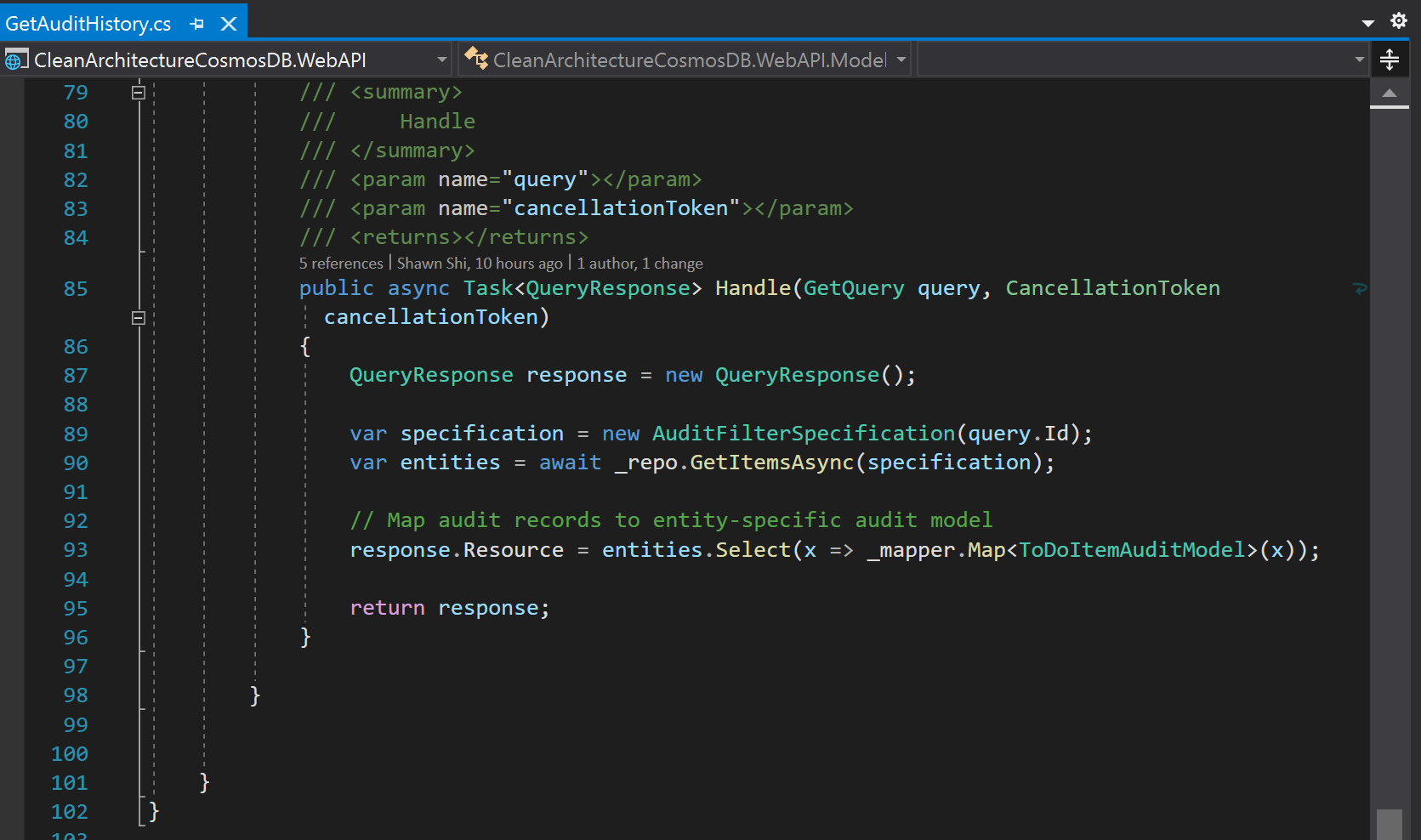 Audit Log using Partitioned Repository Pattern with Cosmos DB | by Shawn Shi | The Startup