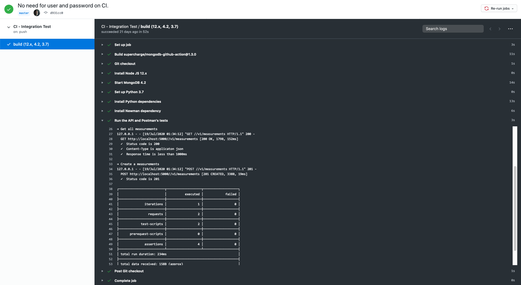 GitHub actions for integration testing on a REST API | by Jorge Galvis ...