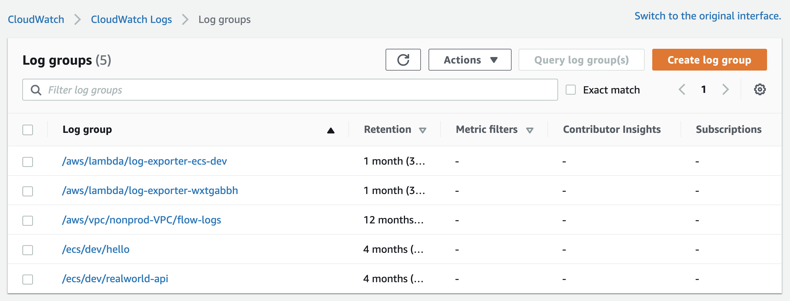 Exporting Cloudwatch Logs automatically to S3 with a Lambda function