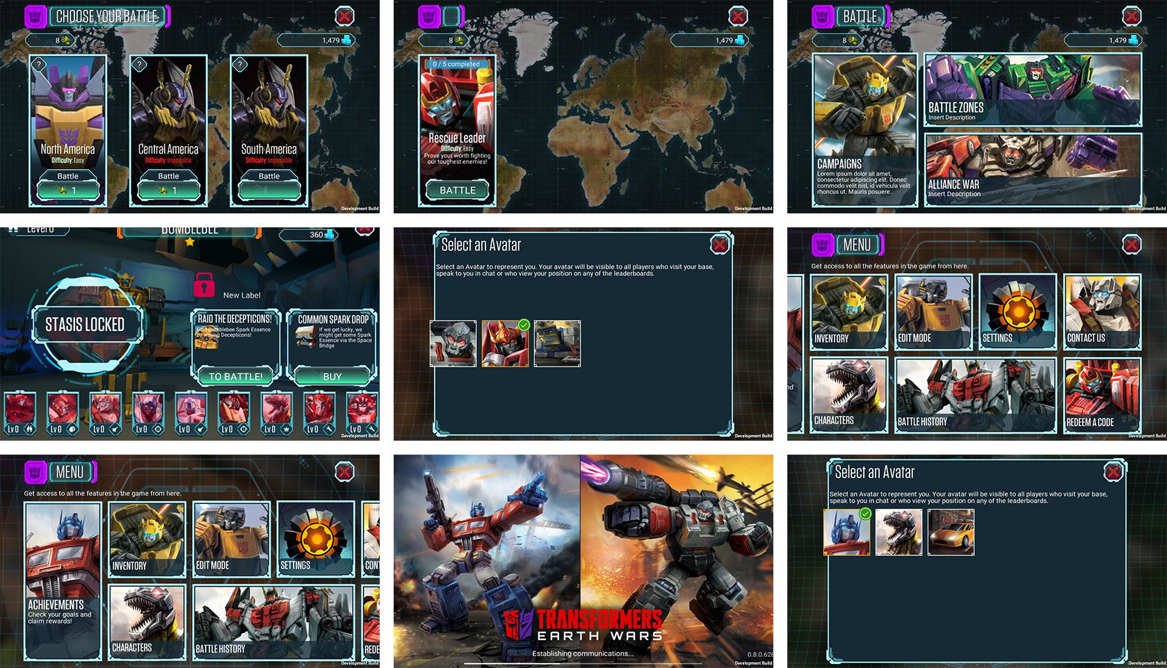 Evolving the UI Design of Transformers: Earth Wars - The Space Ape ...