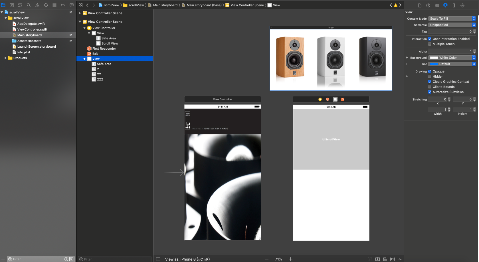 No12 設定 Content Size，實現水平捲動，上下捲動和分頁的 Scroll View By Sc Wang 彼得潘的 Swift Ios App 開發教室 Medium