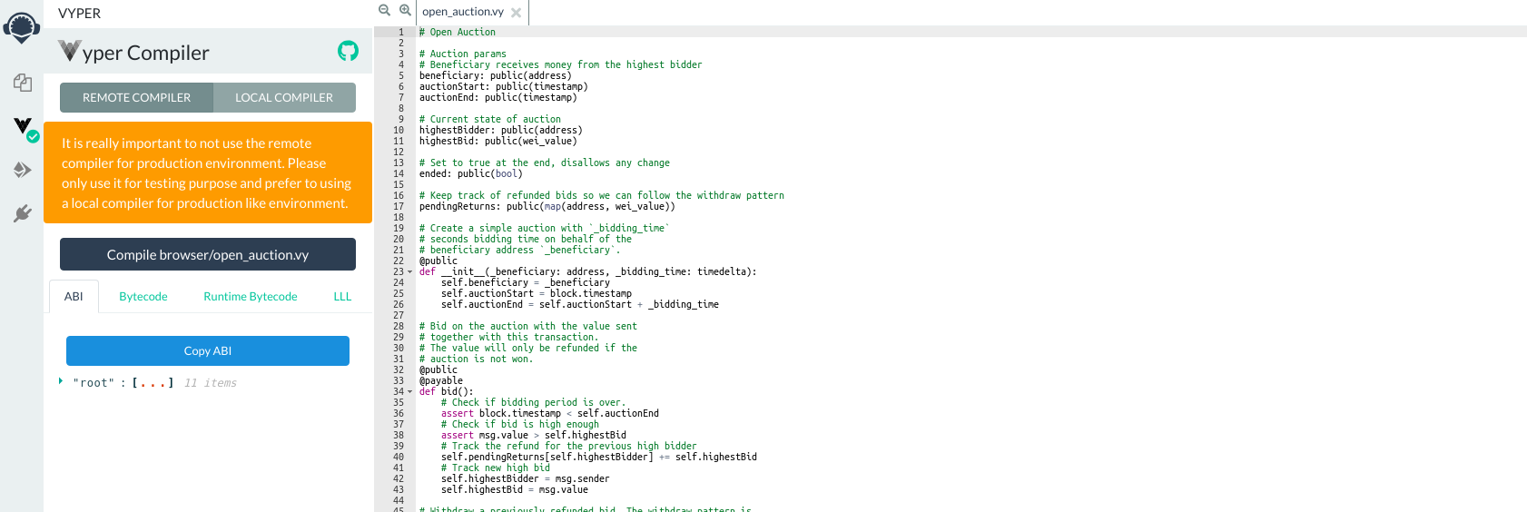 Coding a Smart World — Introduction to Vyper Language