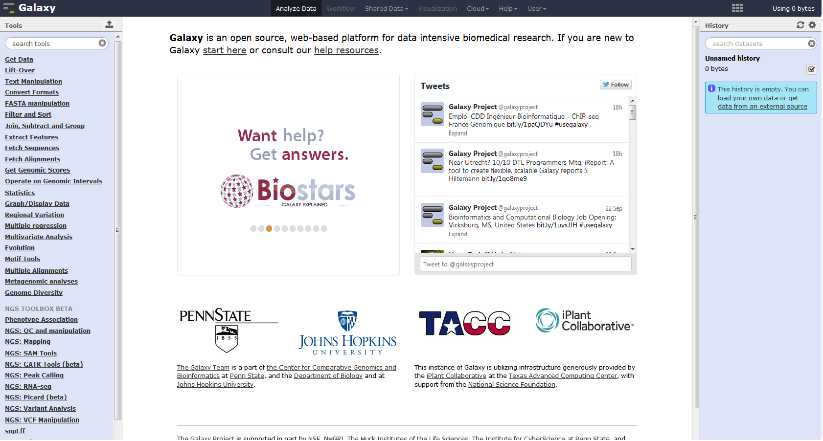 Galaxy An Open Web Based Bioinformatics Platform By Roshan Noronha Algorithms For Life