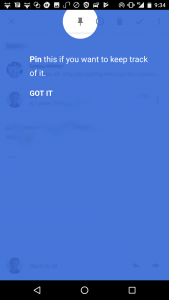 Google Inbox app uses Coachmarks & Cards to teach users new features ...