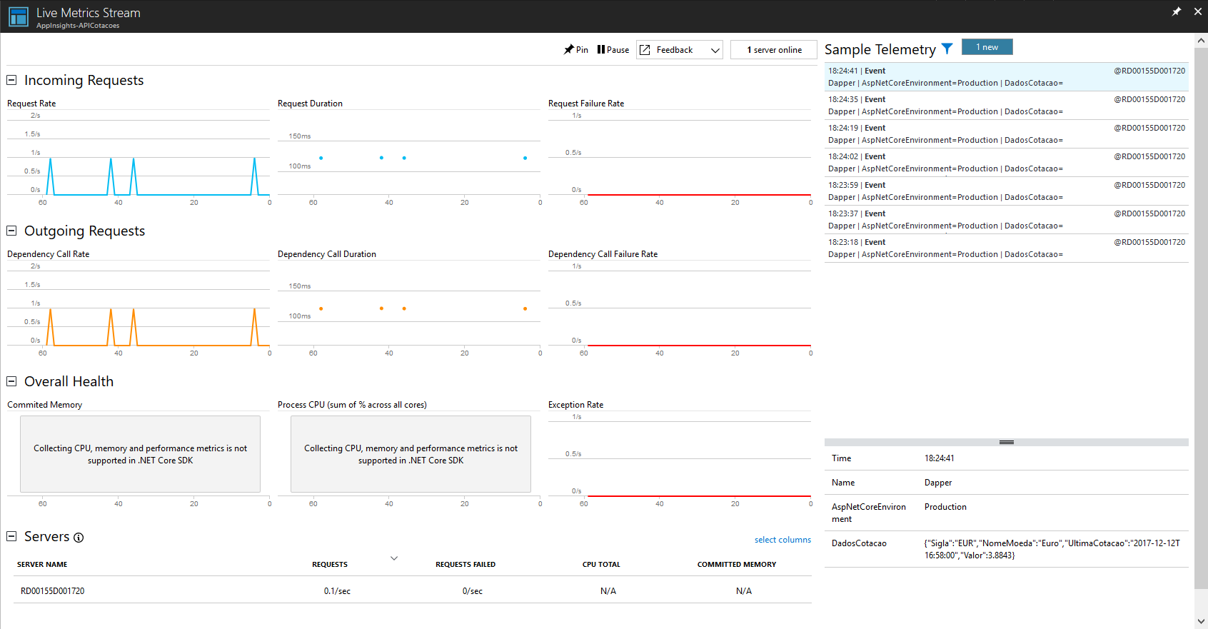 ASP.NET Core 2.0: monitorando APIs REST com o Application Insights | by Renato Groffe | Medium