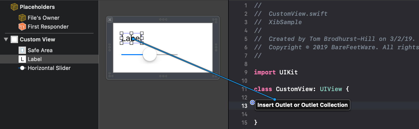 Embed a Xib in a Storyboard. Here is the missing link to use… | by Tom Brodhurst-Hill | codeburst