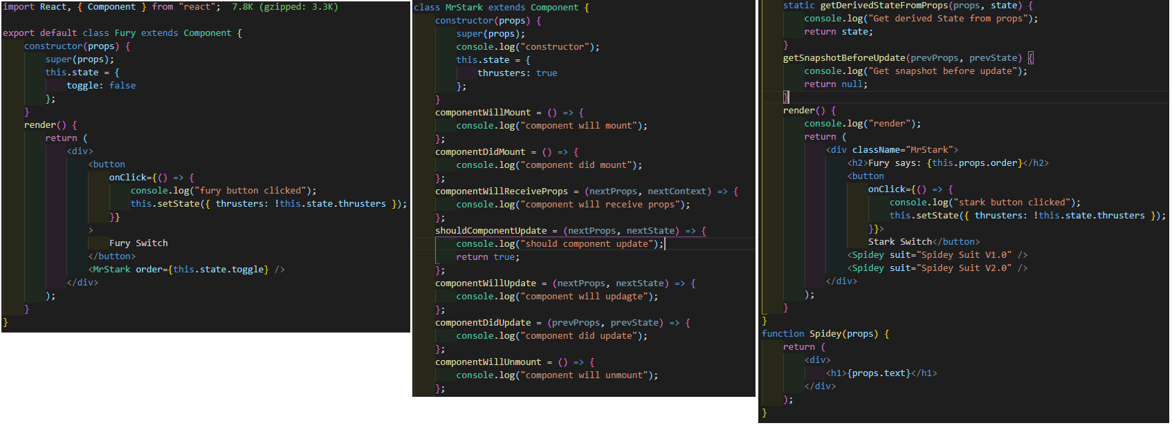 Components of a React Component. In its simplest form a React Component ...