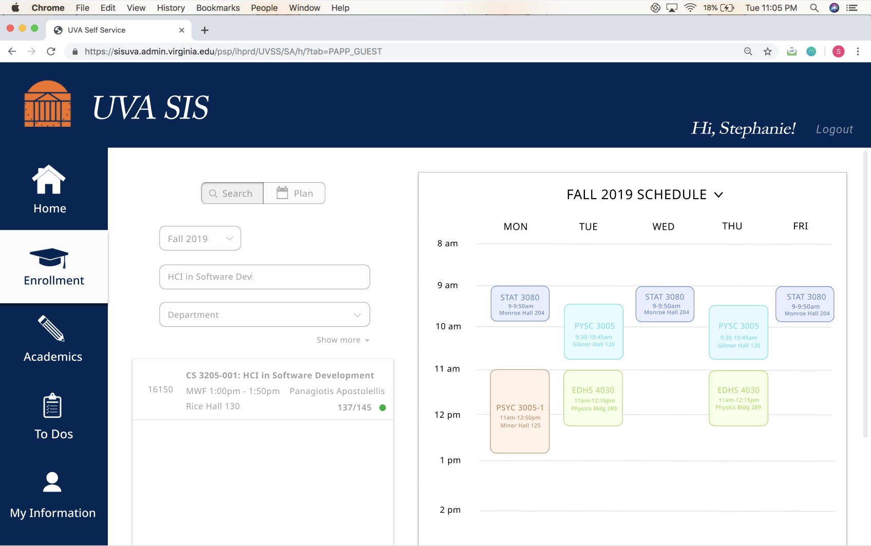 UX Case Study: UVA’s Student Information System | by Stephanie Tran ...