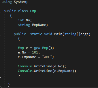 C #. C # class and Object: | by Pramod Pattade | Medium