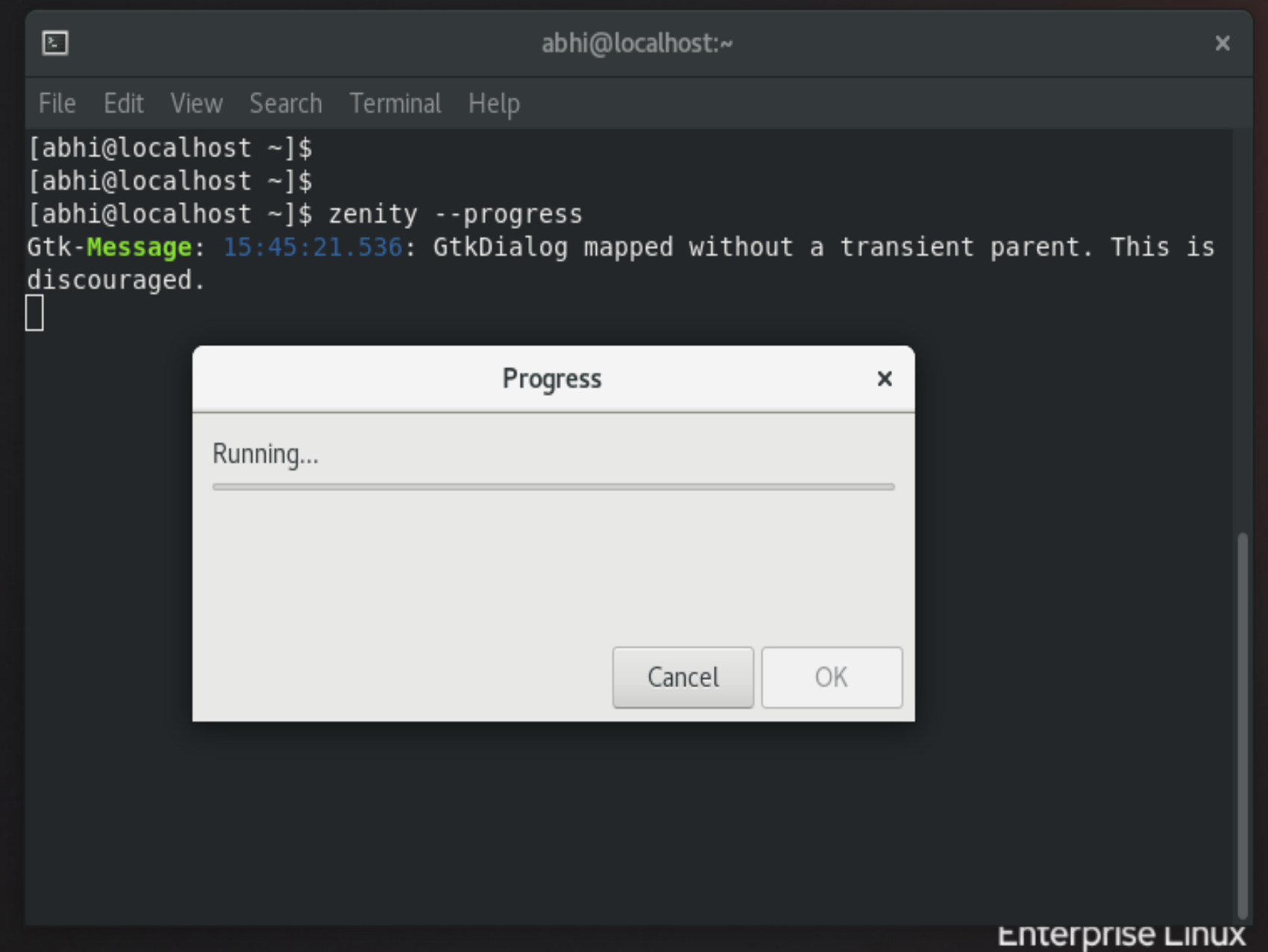 Zenity Command in Linux - Abhishek Oberoi - Medium