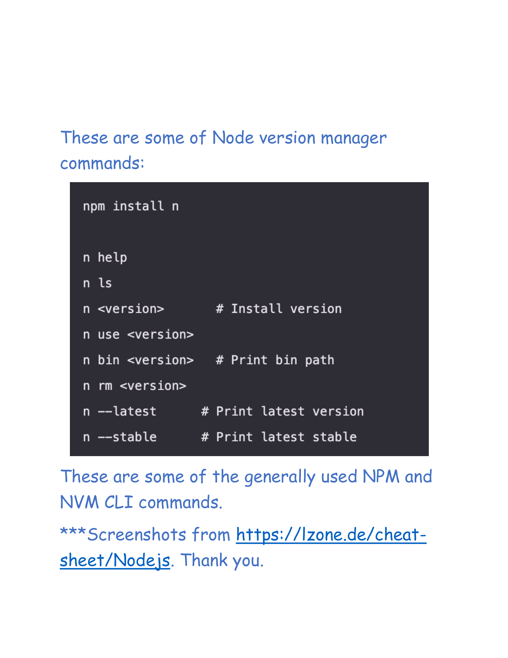 NPM/Node.js Cheatsheet for y’all “coding-superfast-so-need-my-cheat ...