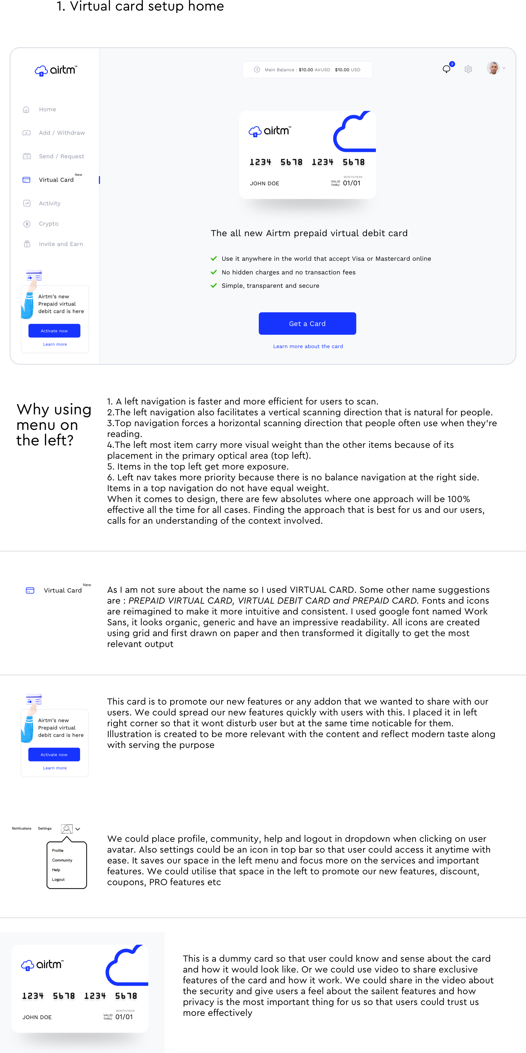 Airtm Virtual Card complete case study | by Prakhar Neel Sharma | Muzli ...