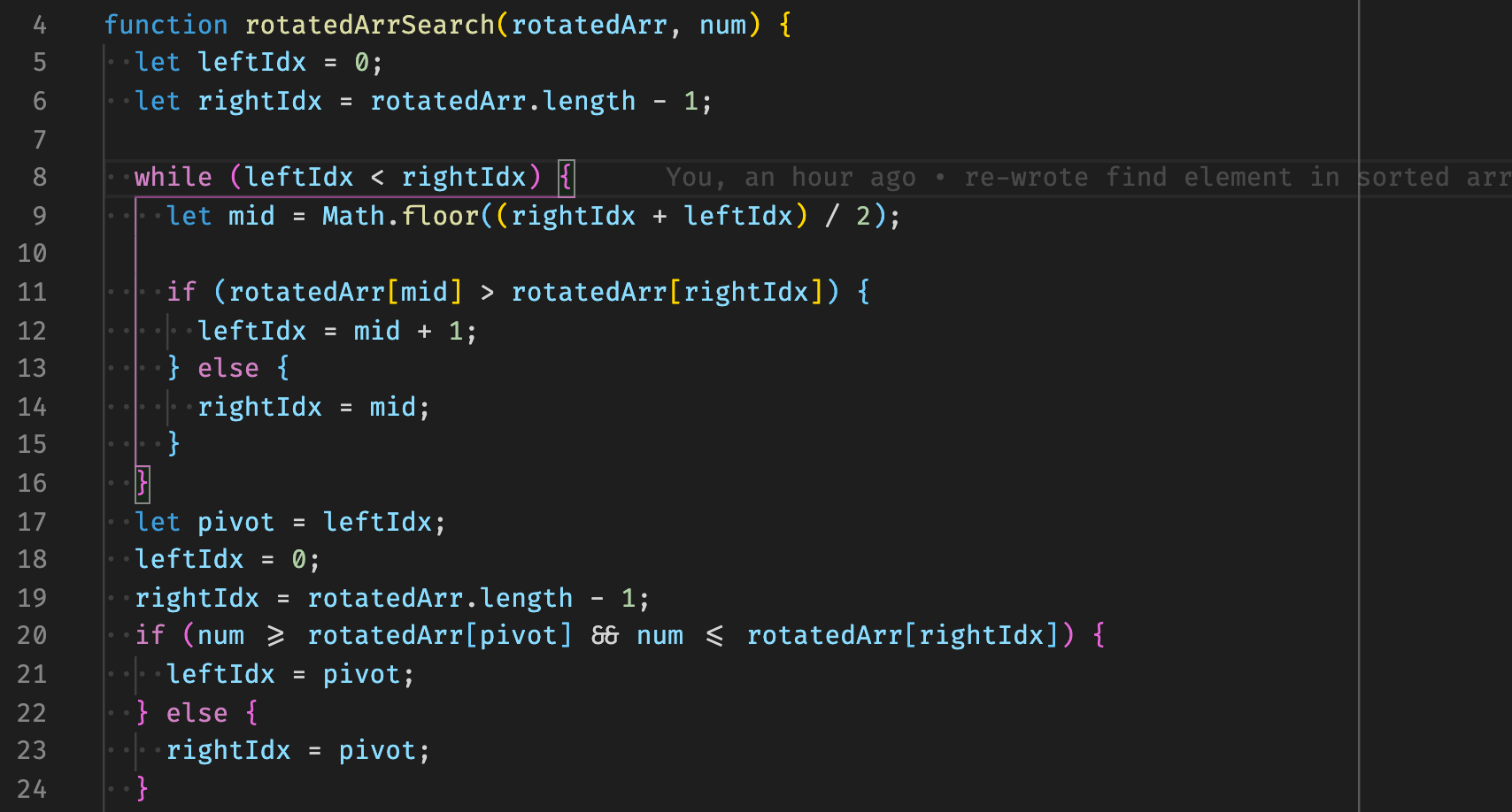 How to Find an Element in a Sorted, Rotated Array in O(log n)Time | by ...