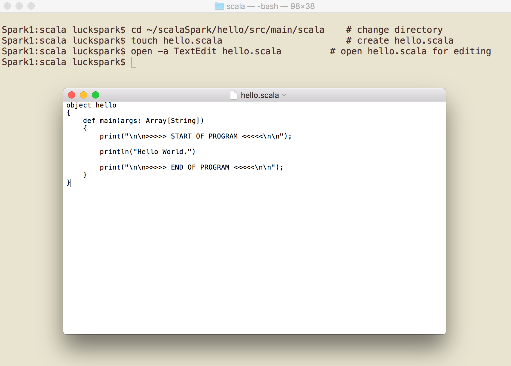 Spark Tutorial — Hello World. This tutorial will guide you to write ...
