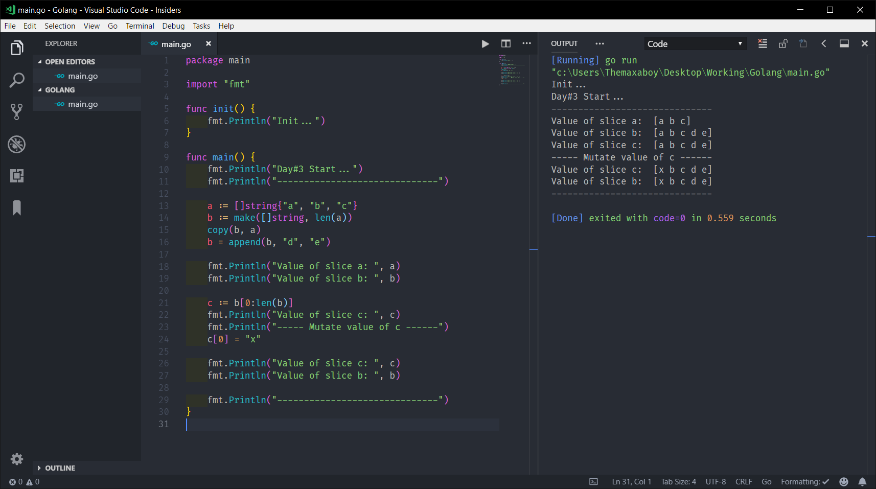 [Day #3] 7 วัน ฉันจะเขียน Golang ให้ได้! - Grean Developers Family - Medium