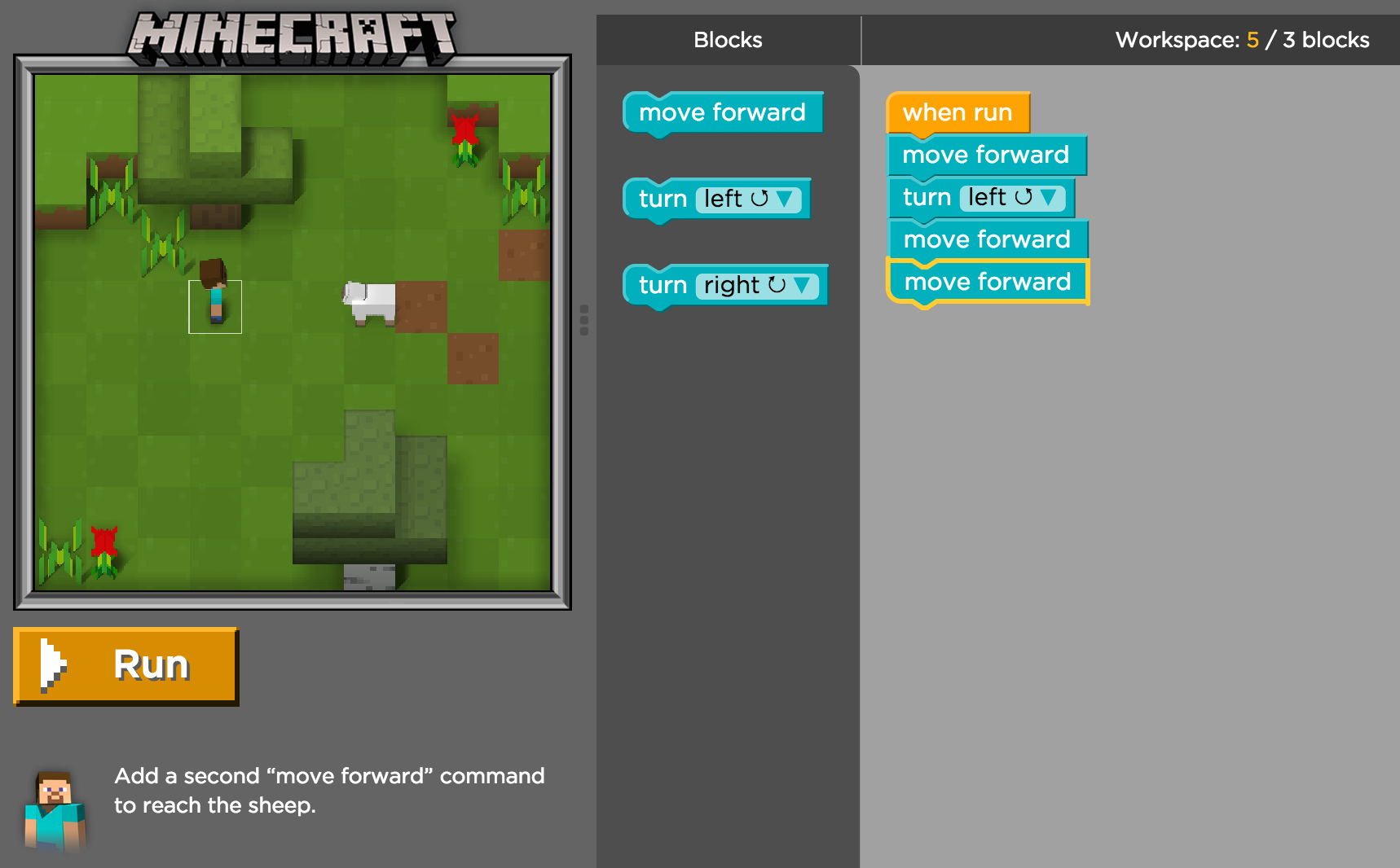 move forward. My best hour of code | by Paul Gonzalez | LaunchPad Lab ...