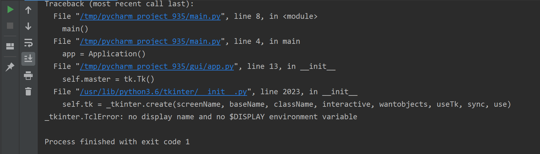 Debugging TkInter application using X11 Forwarding and Remote Interpreter