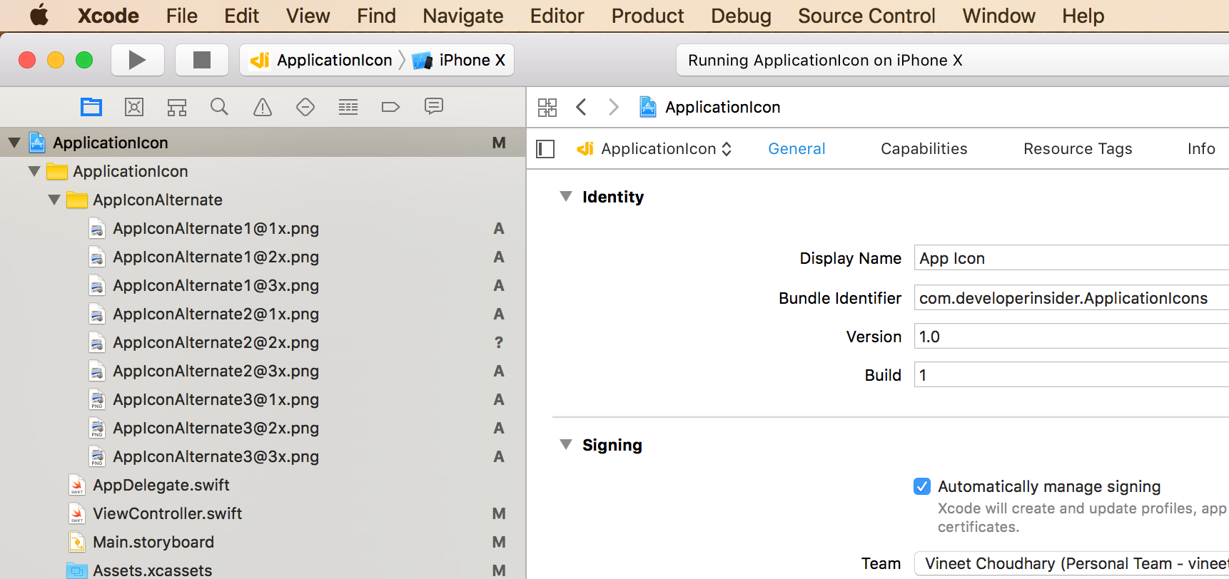 How to change an iOS application icon programmatically?