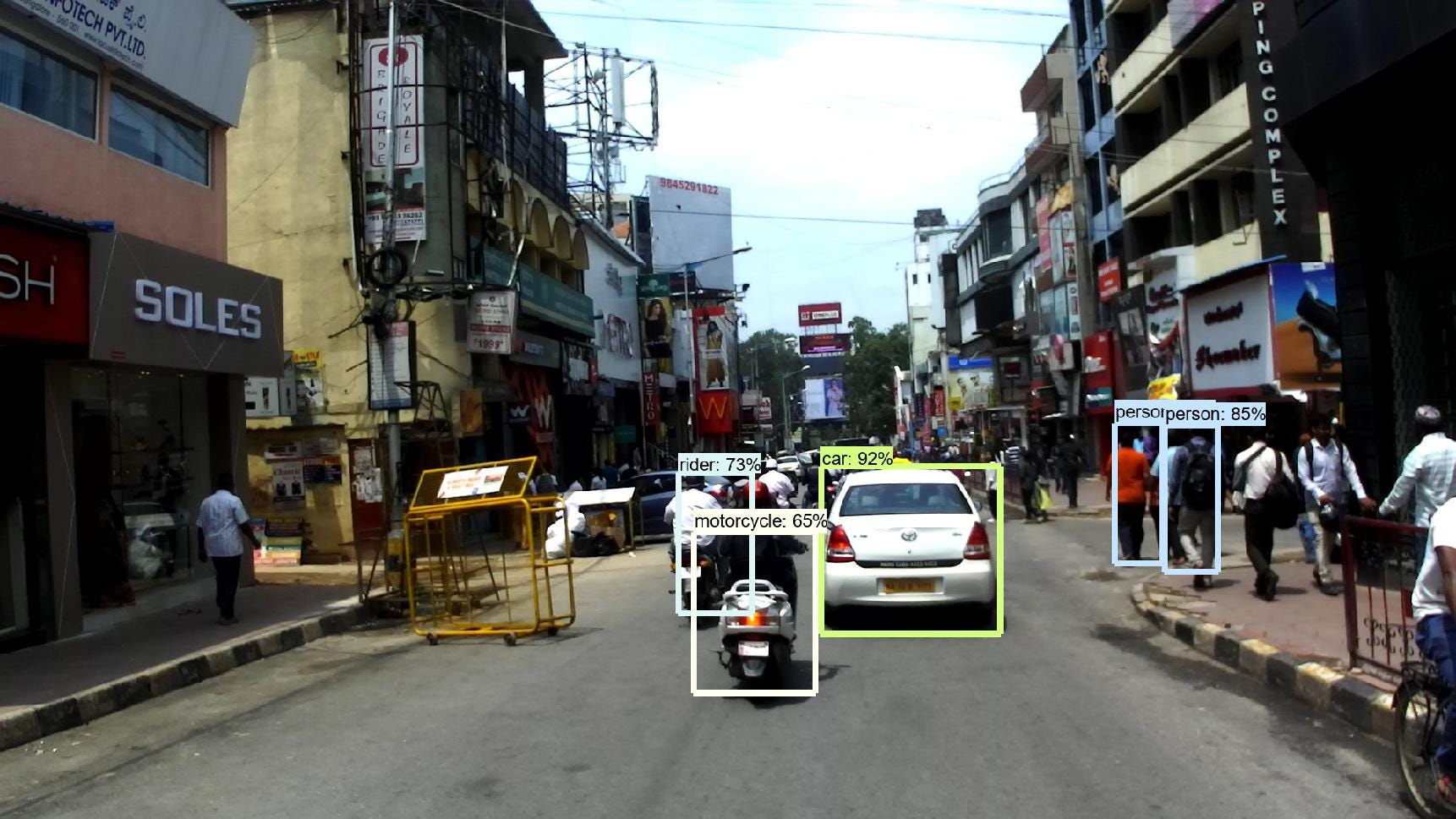 Tensorflow Object Detection Api For Indian Driving Dataset