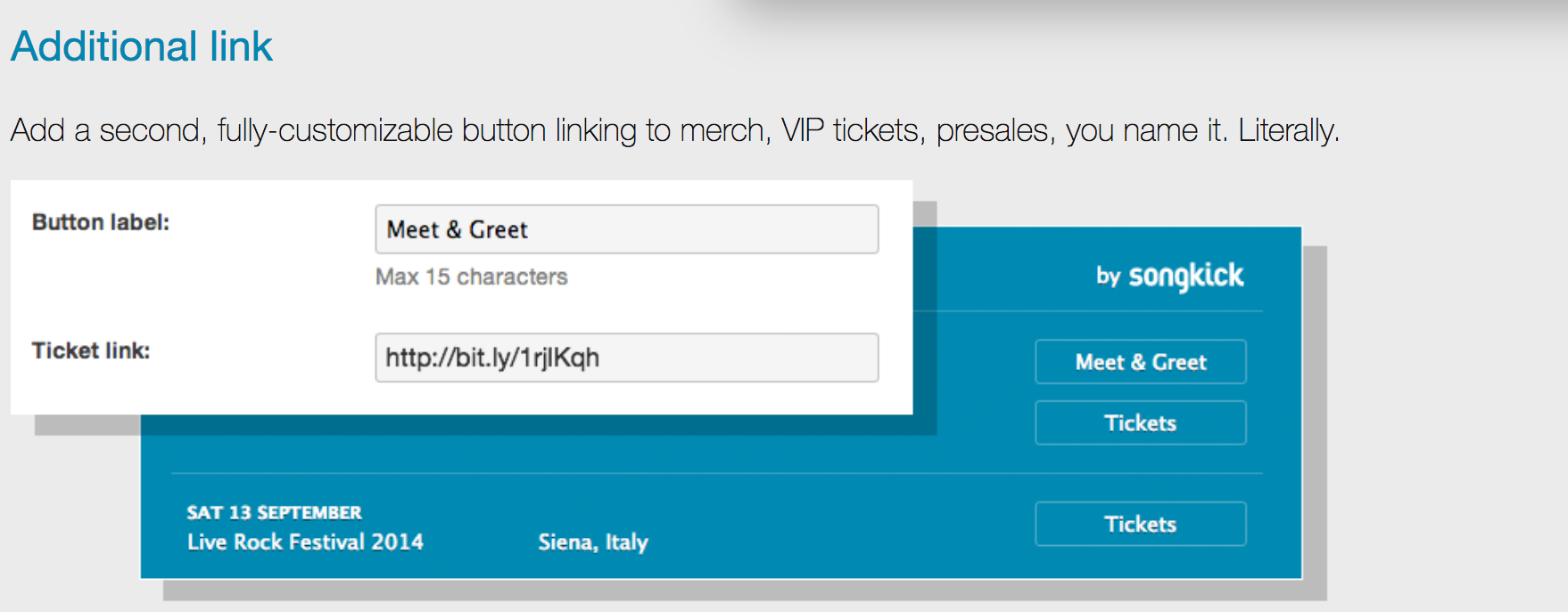 Embedding your tour dates on your artist website - Songkick Tourbox ...
