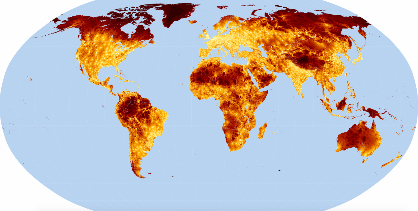 Global map of access to cities published by Nature. | by Camellia ...