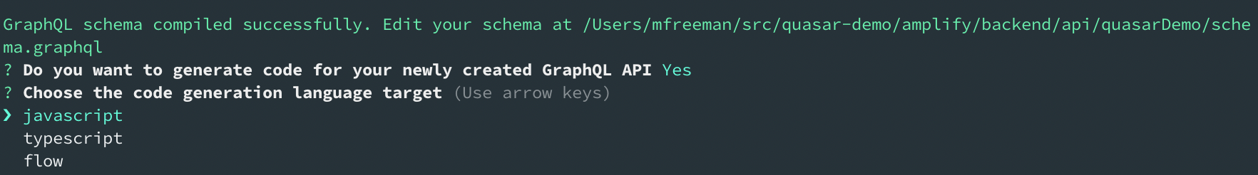Creating a Quasar Framework application with AWS Amplify services (Part 2/4)