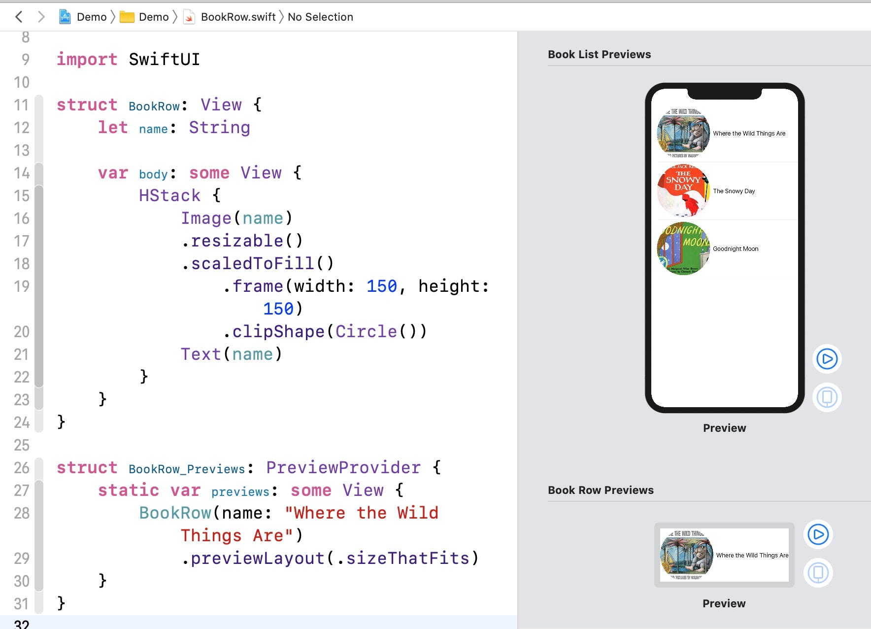 SwiftUI 將畫面牢牢釘住的 Pin Preview. SwiftUI preview 的左下角有個長得像大頭針的 Pin… | by 彼得潘的 iOS App Neverland ...