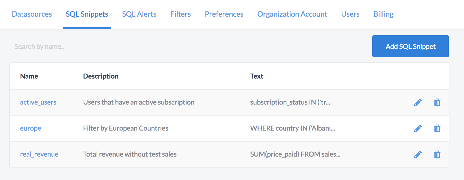 #4 — Our biggest release yet!. Custom filters, sql snippets, sql… | by Ian Formanek | Cluvio