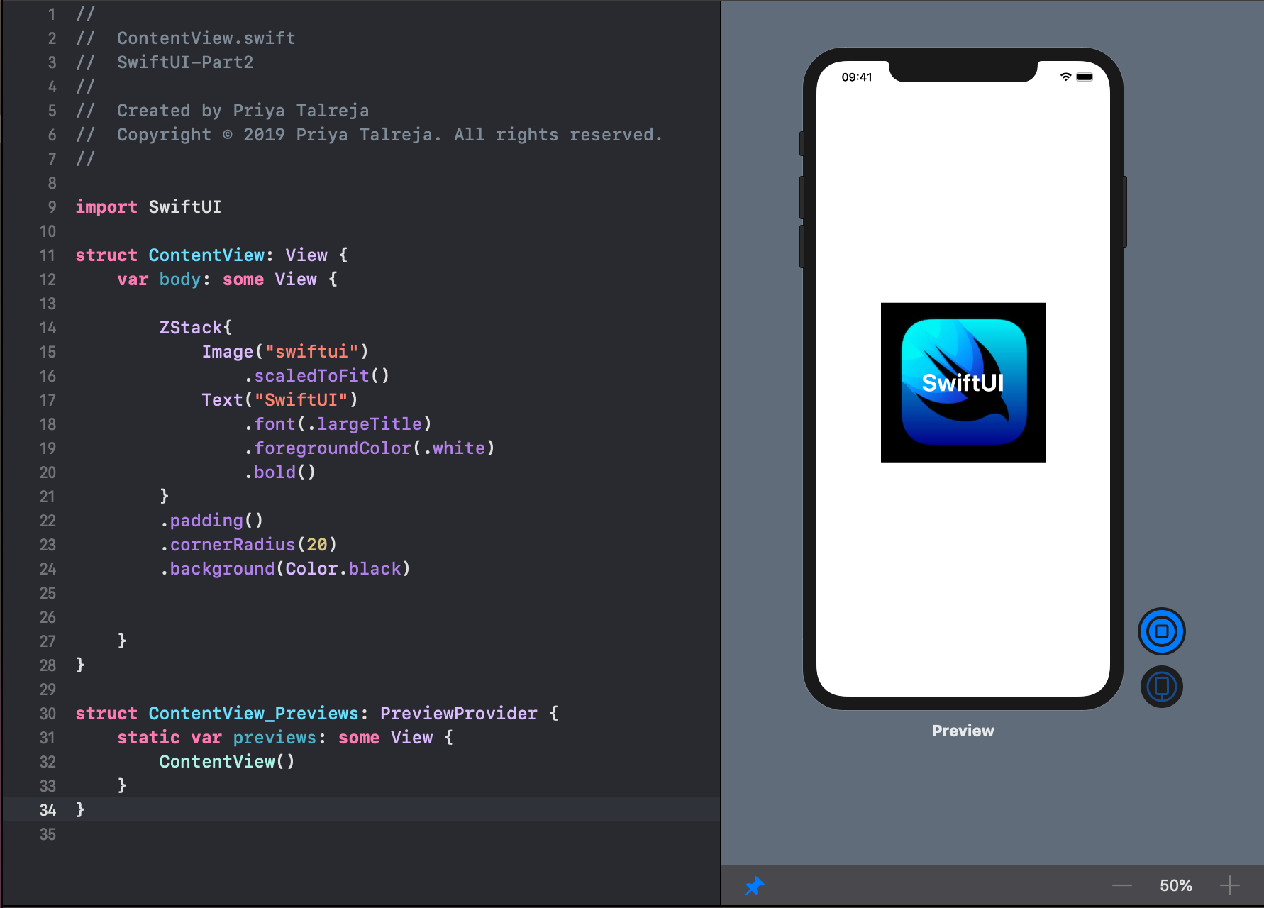 Swiftui Views Using Stacks Part 2 By Priya Talreja Noteworthy