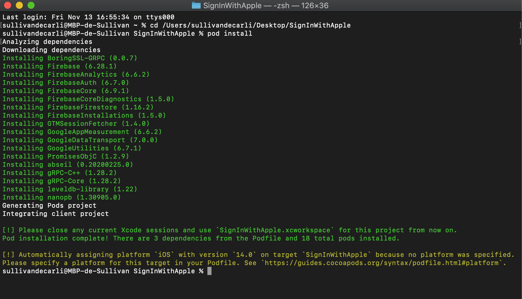 Integrate Firebase with an iOS project | Swift Productions