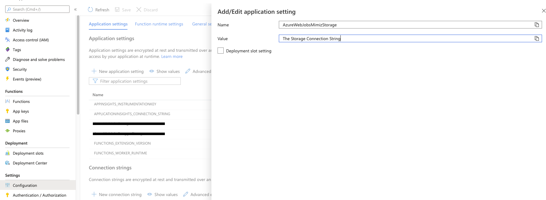 Azure Function to Upload File in an Azure Blob Storage in Javascript ...