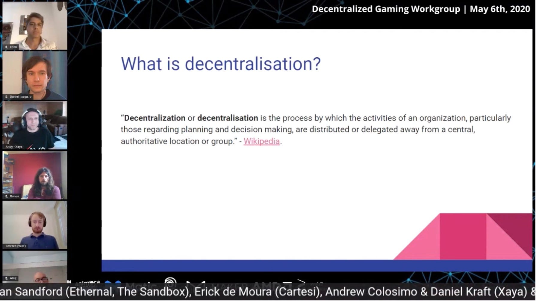 Summary of the Decentralized Gaming Working Group 6th May 2020 | by ...