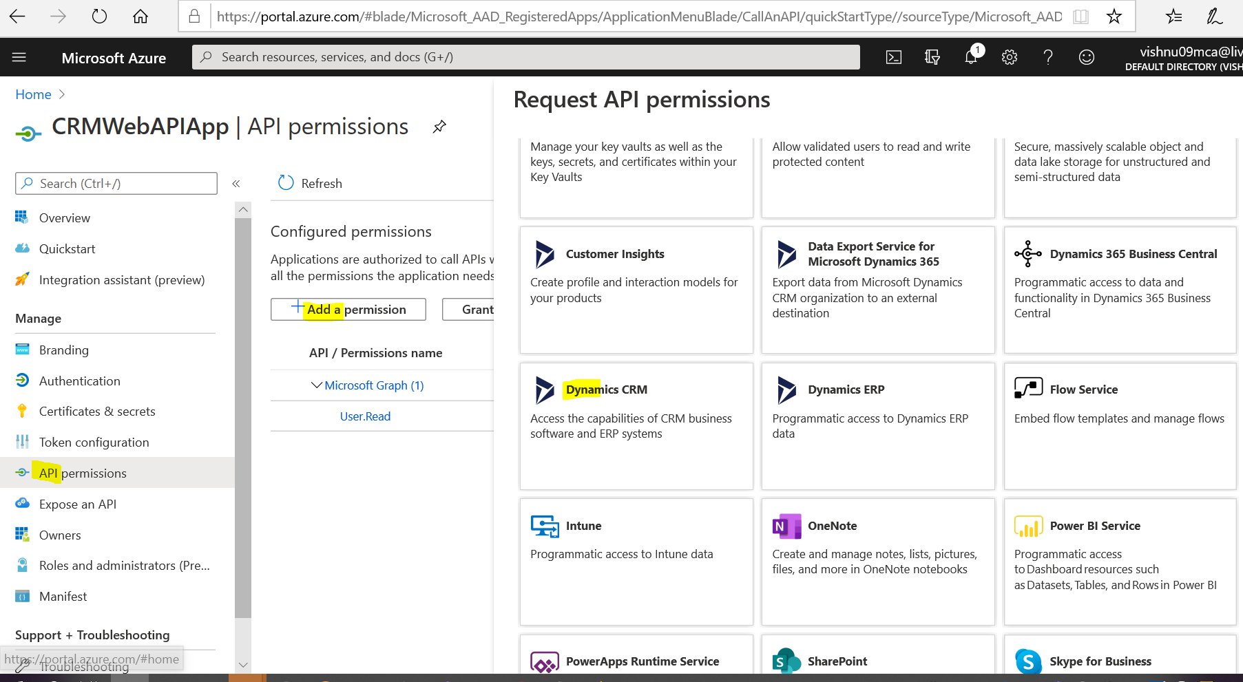 Access Tokens for Dynamics 365 using Microsoft Authentication Library ...