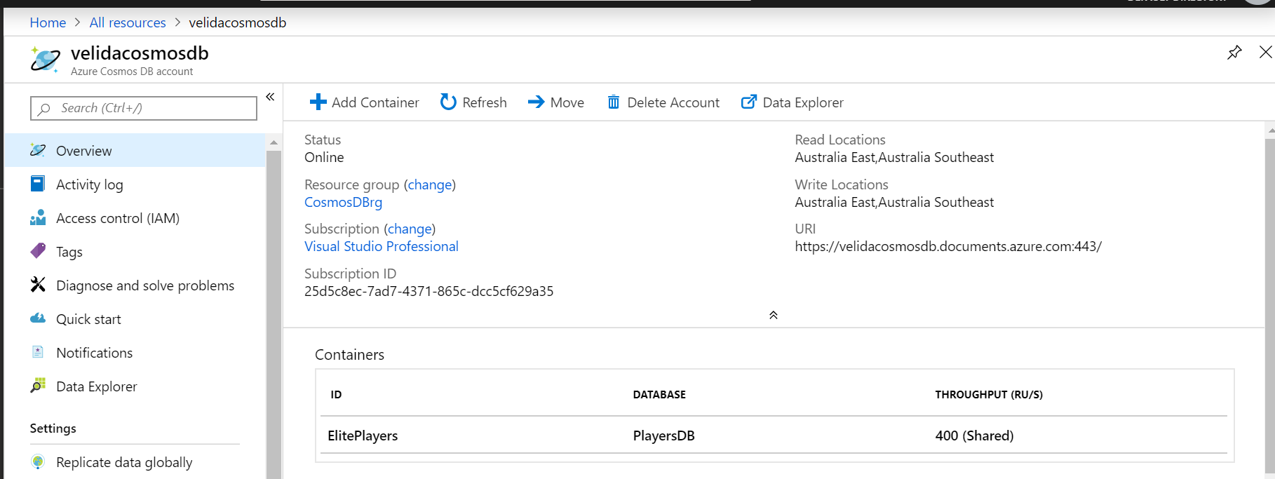 Building simple data pipelines in Azure using Cosmos DB, Databricks and ...