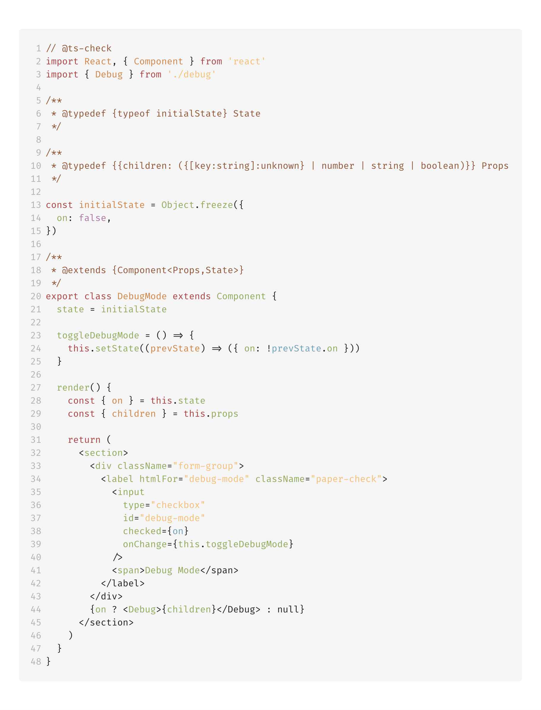 Build 100% type-safe React apps in vanilla JavaScript