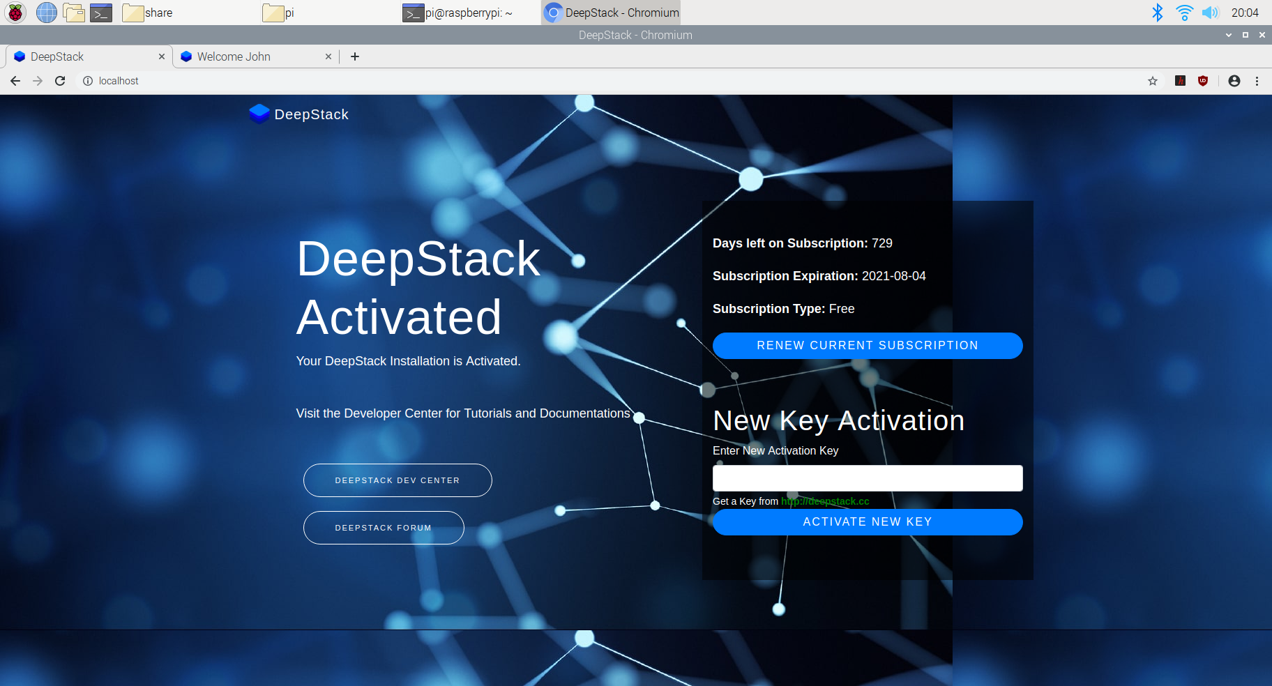 DeepStack for Raspberry Pi + Intel Neural Compute Acceleration