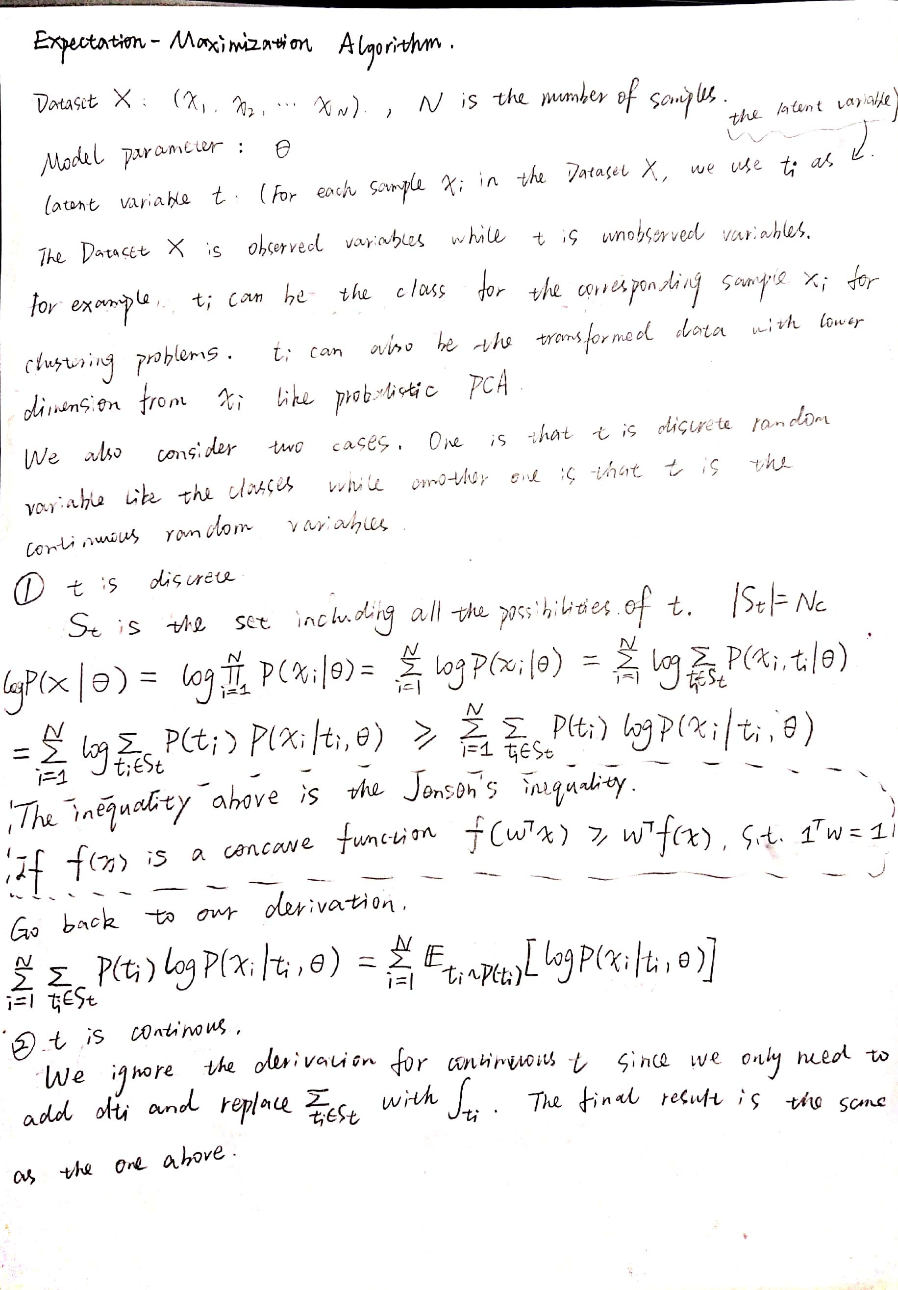 My Summary About Expectation Maximization Em Algorithm By Zhaodong
