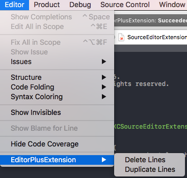 Build your own Xcode 8 Source Editor Extension | by Victor Wang | Medium