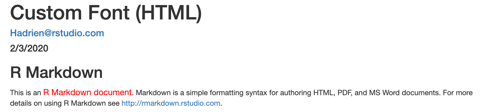 How to customize font size in R Markdown documents - Hadrien Dykiel ...