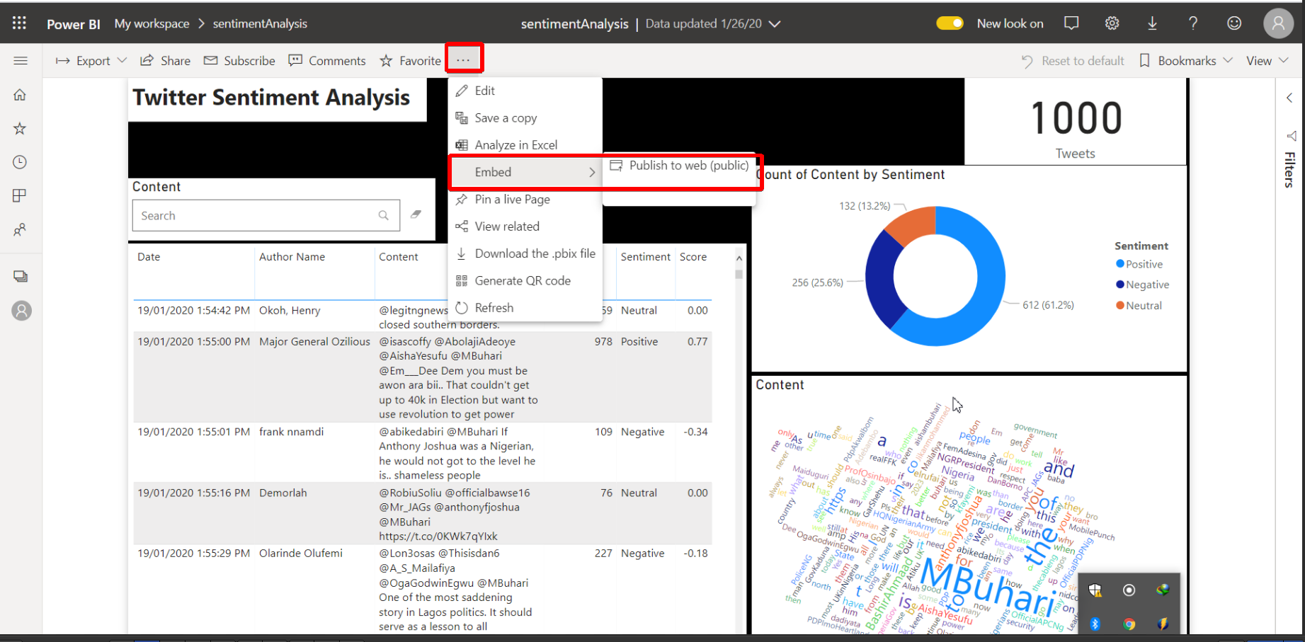 Twitter Sentiment Analysis with Orange + Vader + PowerBI (Part 2)