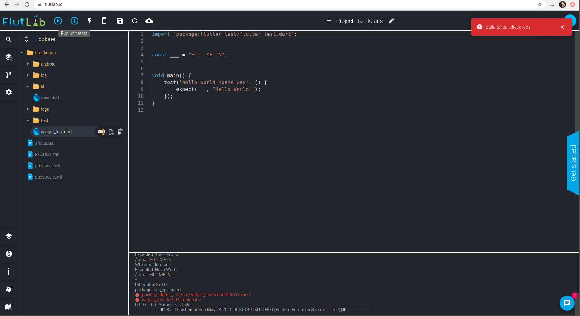 Learn or recall Dart with Koans. Part 1. | by Aleksey Drobnych | ITNEXT